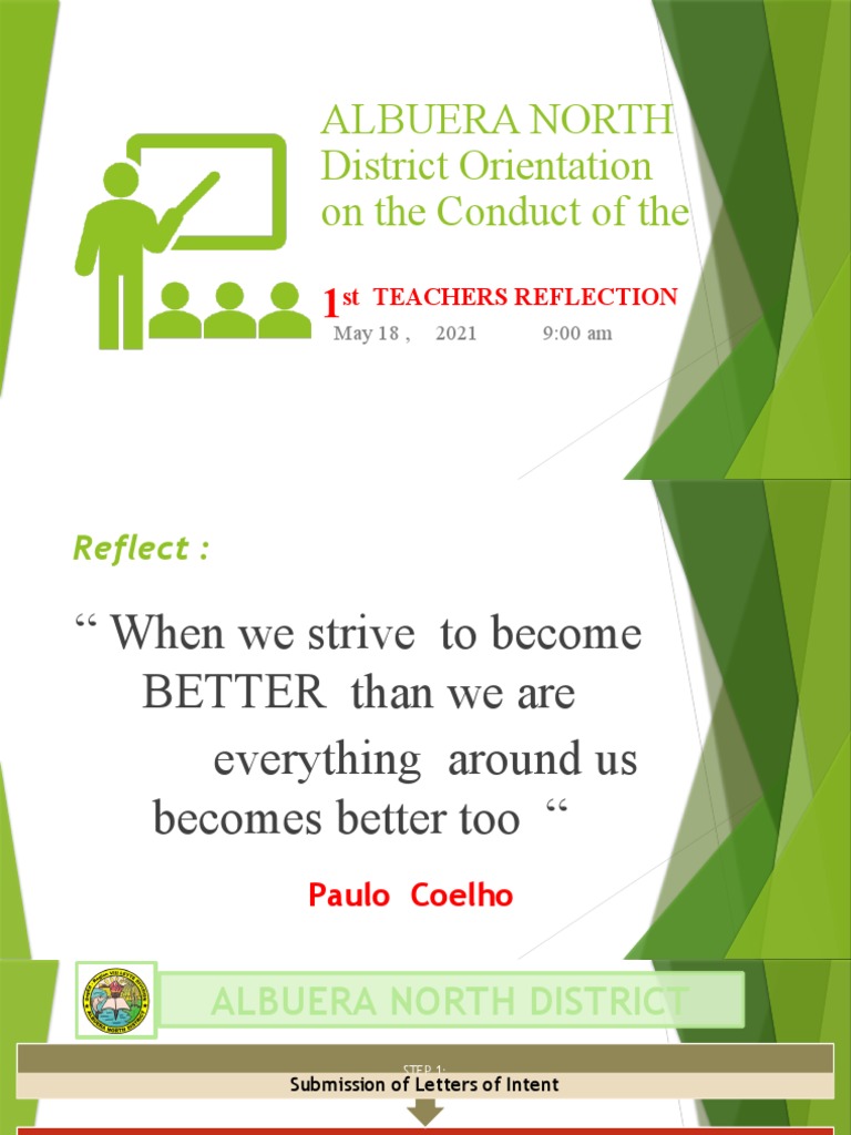 Teacher Reflection Orientation | PDF