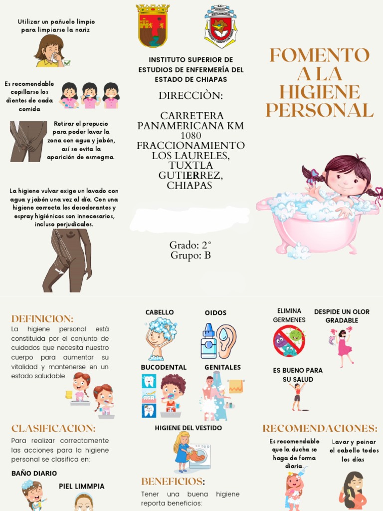 HIGIENE PERSONAL Triptico | PDF