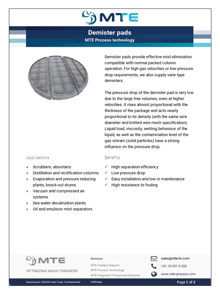 DS MTE Demisters | PDF