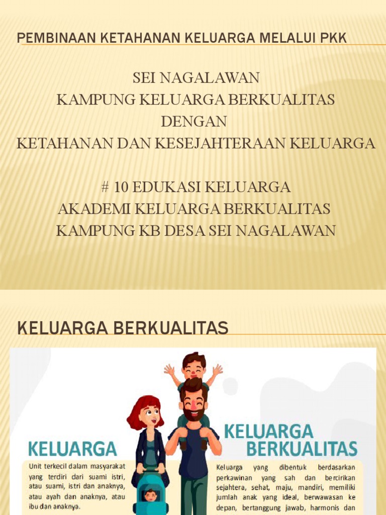 Edukasi Ketahanan Keluarga Berkualitas | PDF