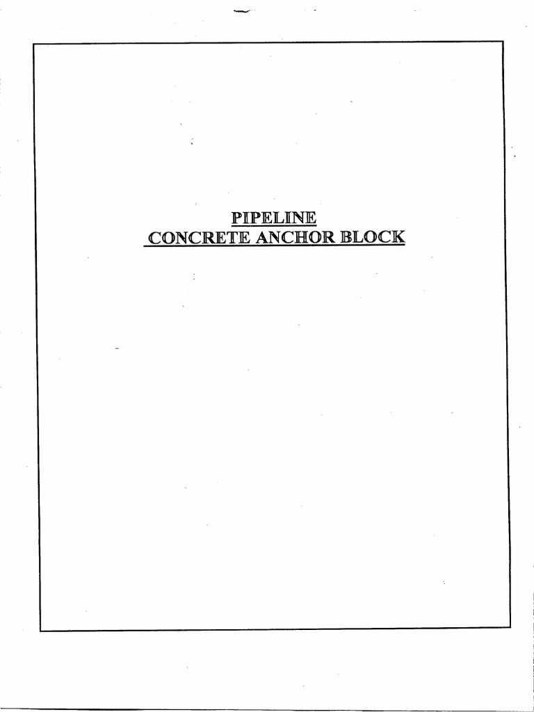 Example of Anchor Block Design | PDF