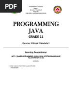COMPUTER PROGRAMMING 12 - Q1 - W1-W4 - Mod1-Mod4 | PDF | Computer Programming | Algorithms