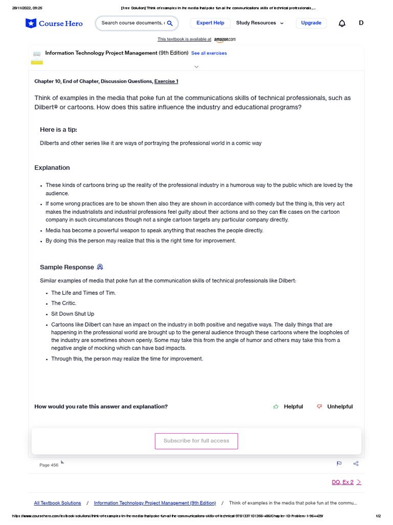 (Free Solution) Think of Examples in The Media That Poke Fun at The ...