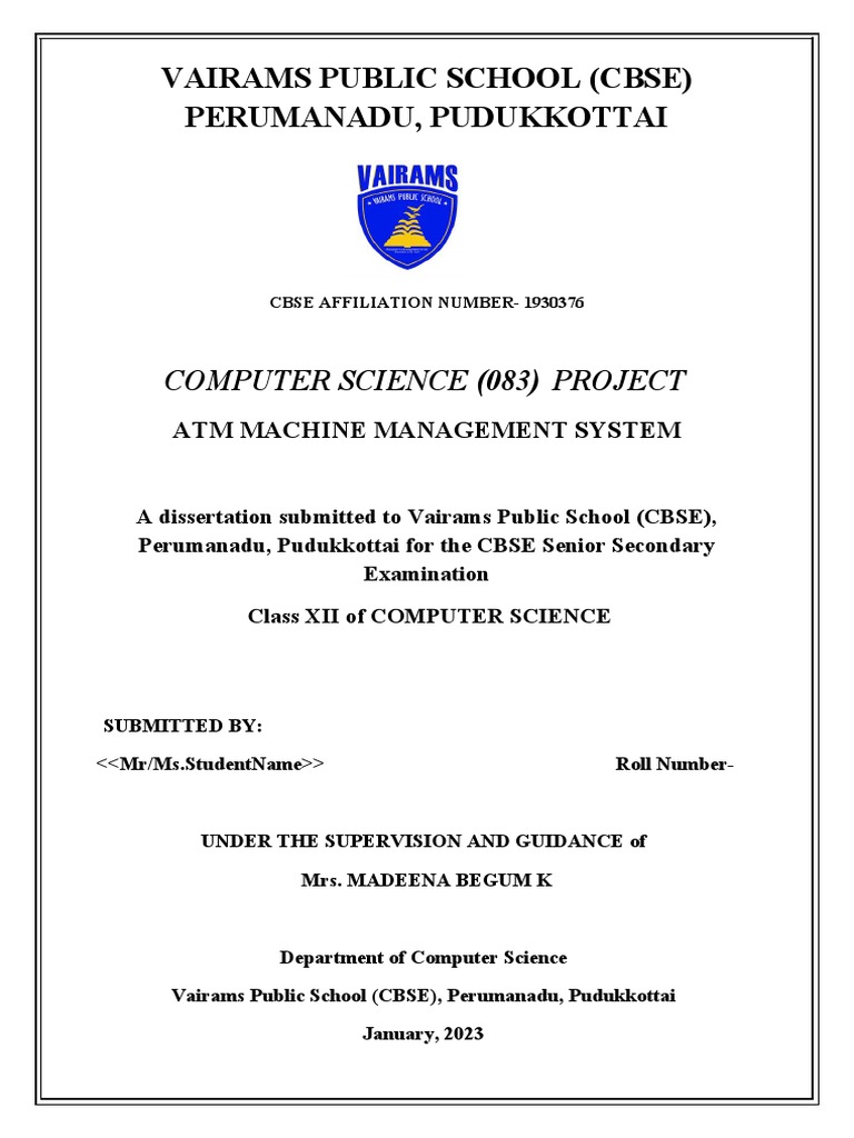 Kaoushik ATM | PDF | Computer Programming | Software