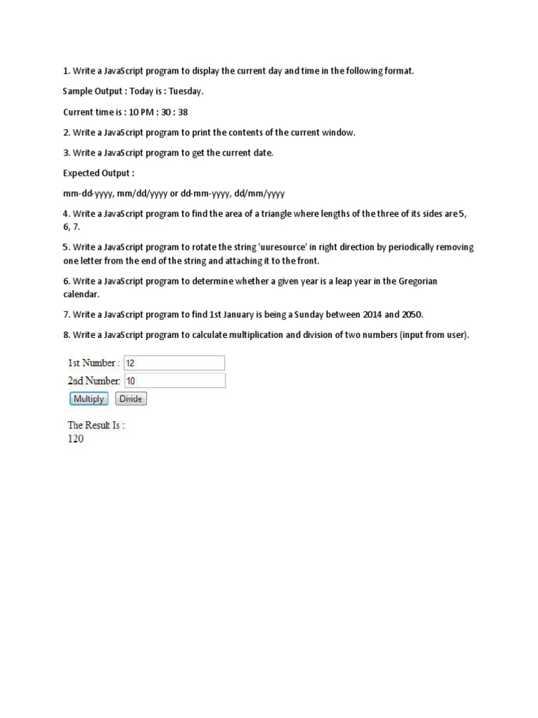 Java Script Assignment | PDF