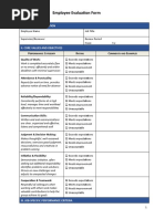 Construction Employee Evaluation Form | PDF | Performance Appraisal ...
