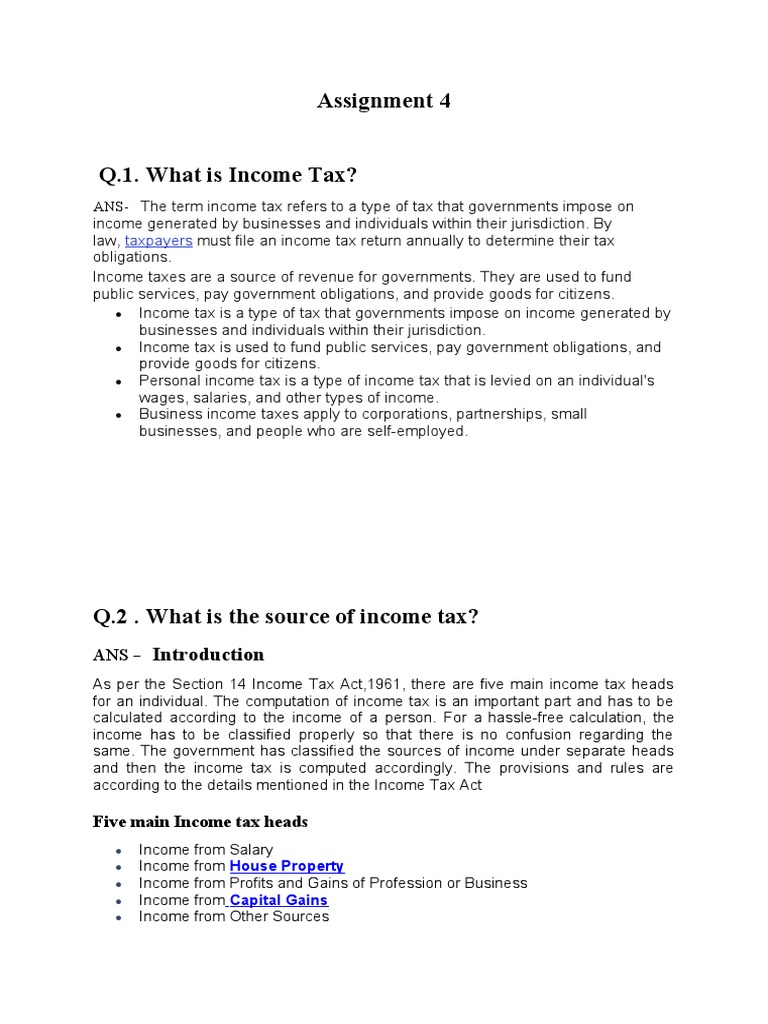 B9-057 - VanshPatel - Assignment 4 | PDF | Income Tax | Taxes