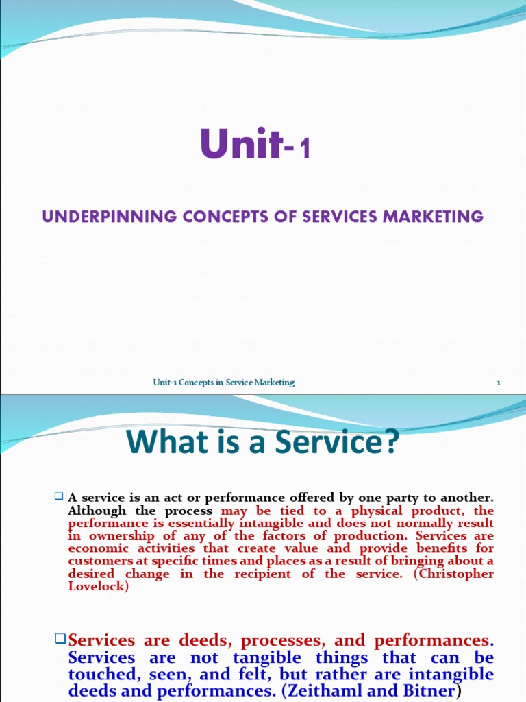Key Concepts in Service Marketing | PDF