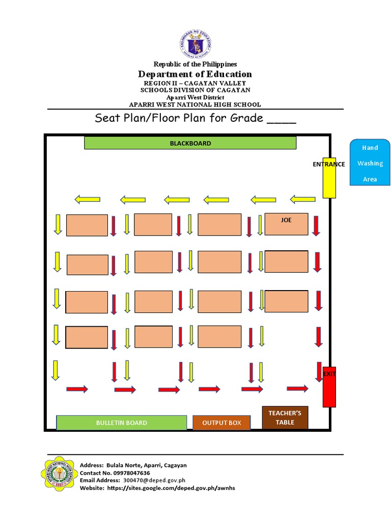 Seat-Plan Classroom | PDF
