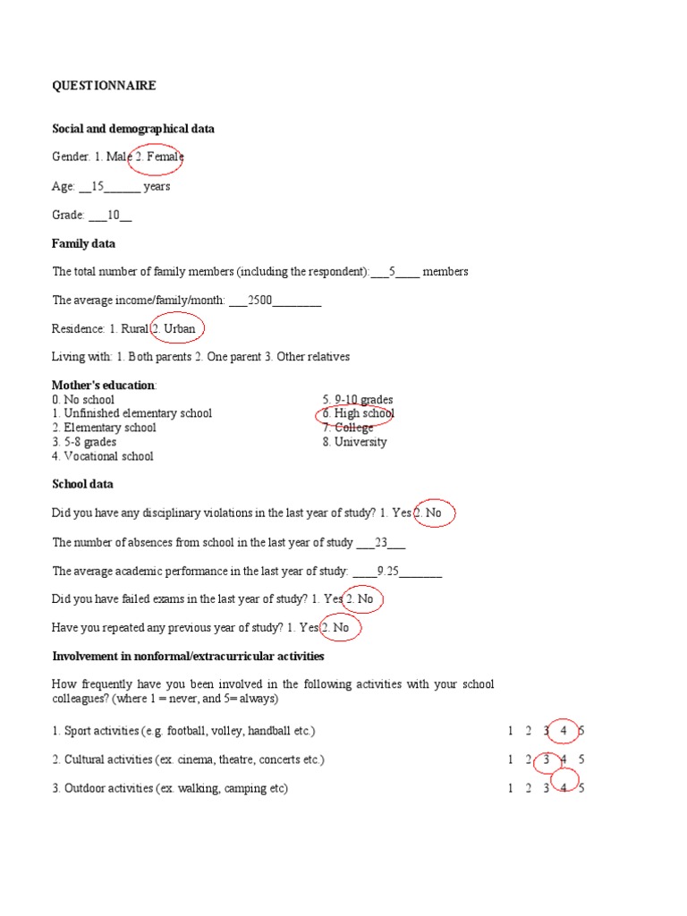 Student Demographic and Wellbeing Survey | PDF | Attitude (Psychology ...