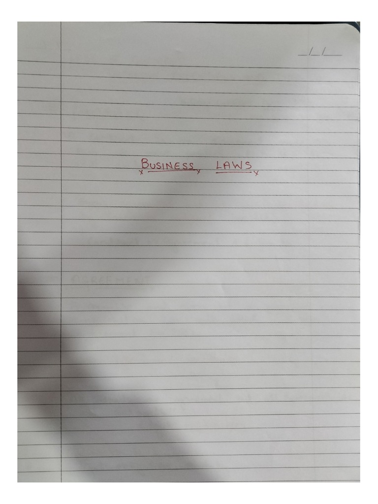 Business Law Notes | PDF