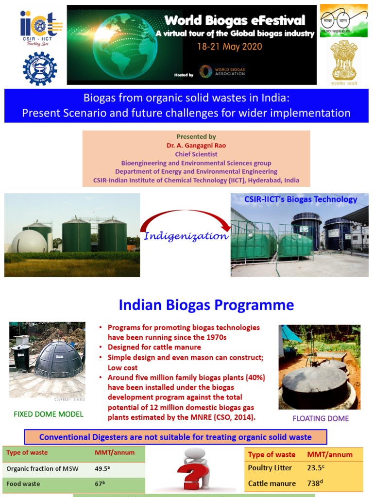 WBA Presentation 20 05 2020 | PDF | Biogas | Anaerobic Digestion