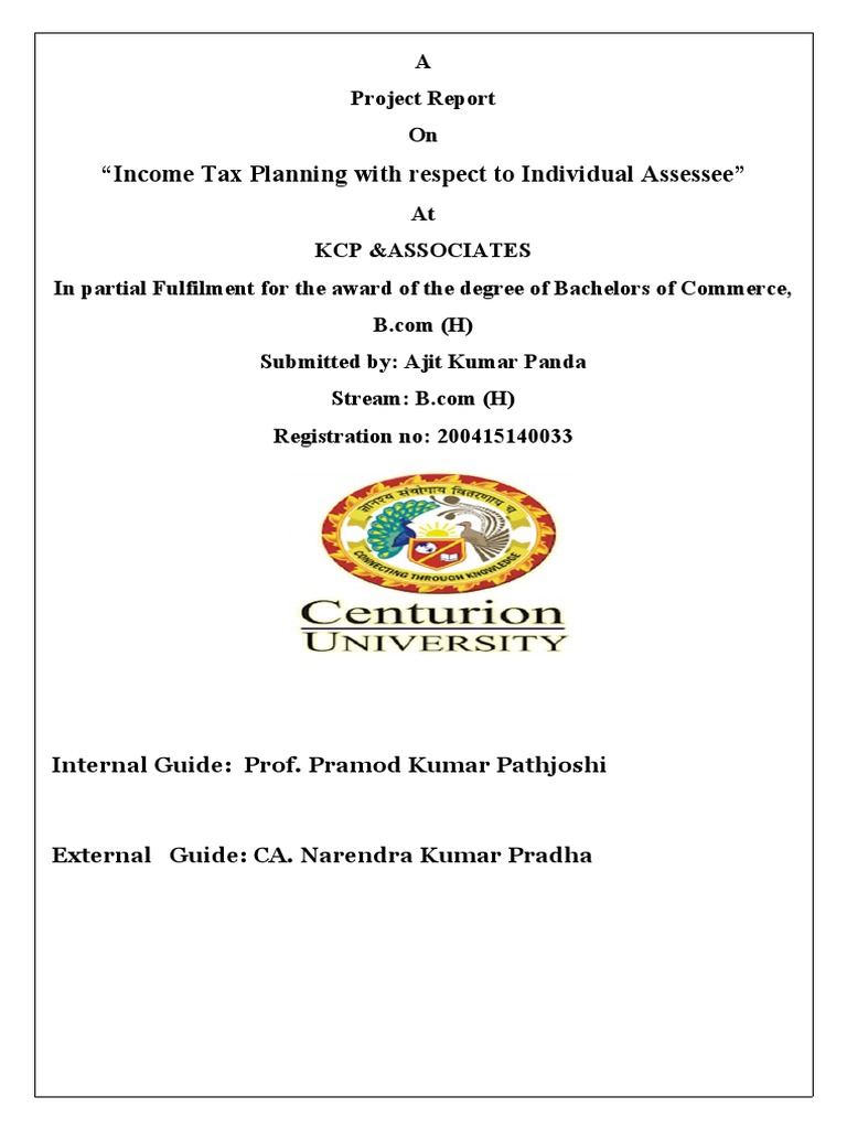 Ajit Kumar Panda, Internship Report | PDF | Cost Of Living | Taxes