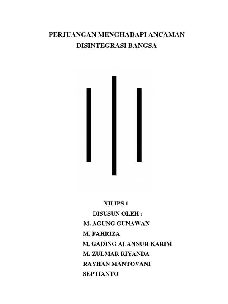 Rangkuman Perjuangan Disintegrasi Bangsa | PDF | Politik | Agama ...