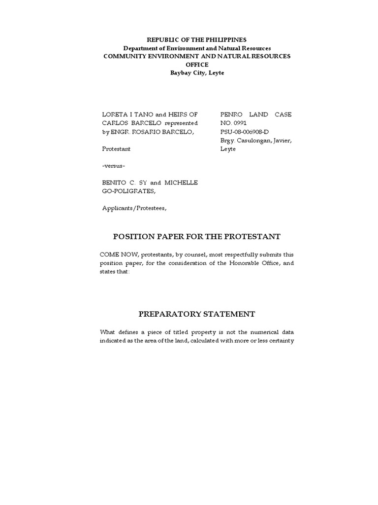 Position Paper | PDF | Law | Social Science
