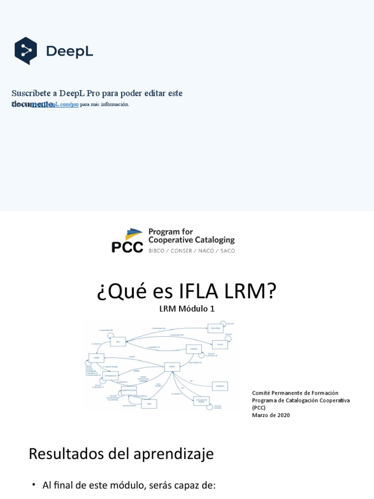 Modelo de Referencia IFLA LRM | PDF