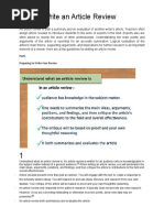 How-to-Write-a-Journal-Article - Review-APA-Style (Modified) | PDF ...