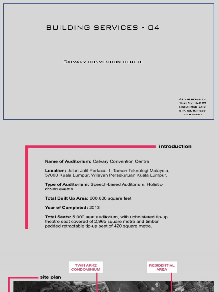 Auditorium Case Study Pptx Group Pdf