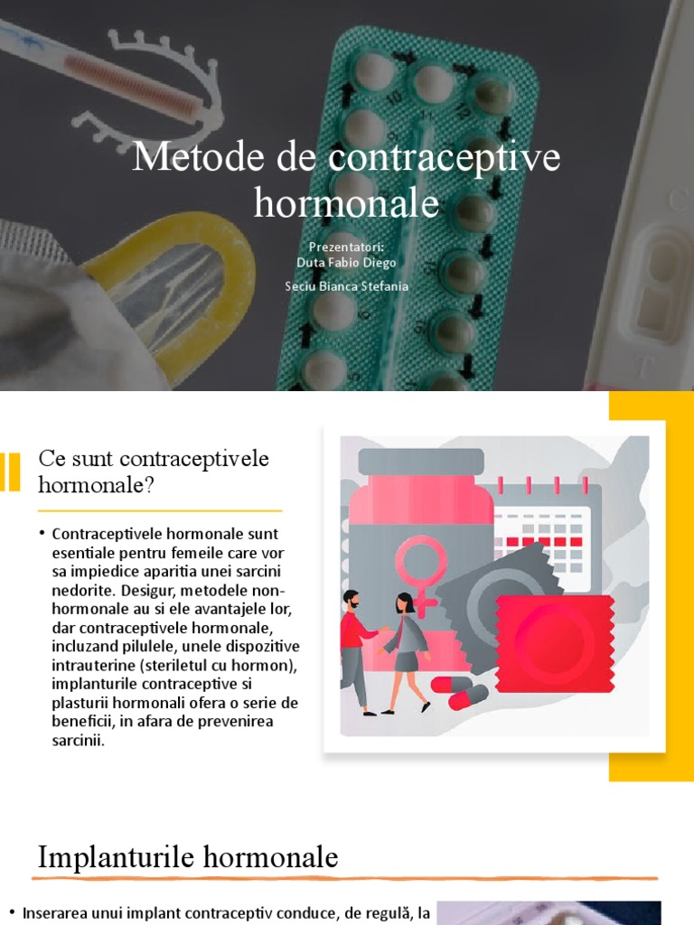 Metode de Contraceptive Hormonale | PDF