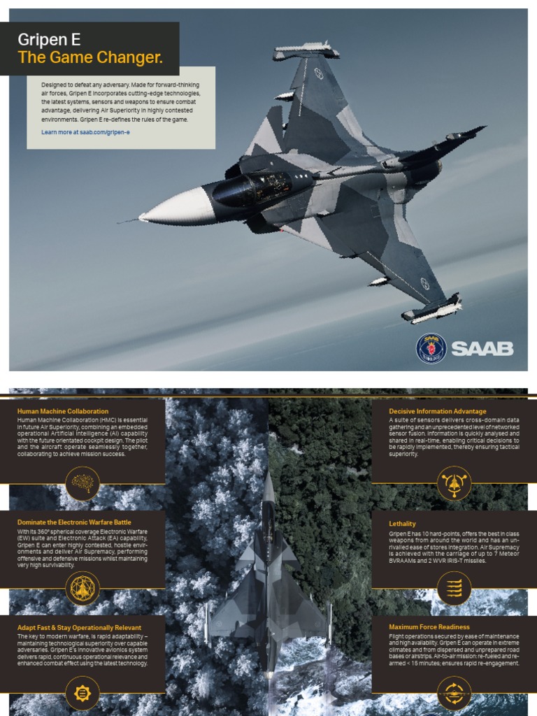 Key Capabilities That Make Gripen e The Game Changer | PDF | Computers ...