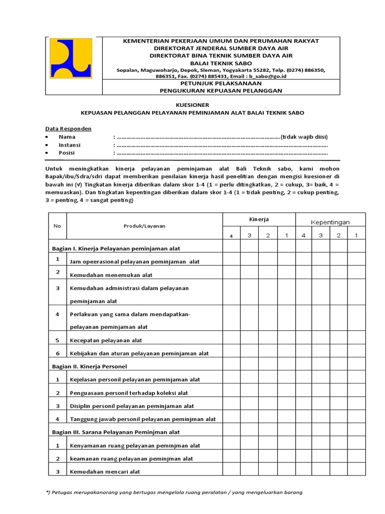 Form Pinjam Peralatan | PDF