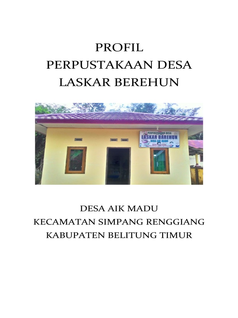 Cover Perpustakaan Desa | PDF