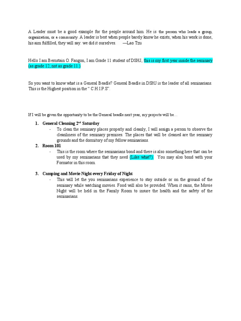 General Beadle Edited | PDF | Language Arts & Discipline