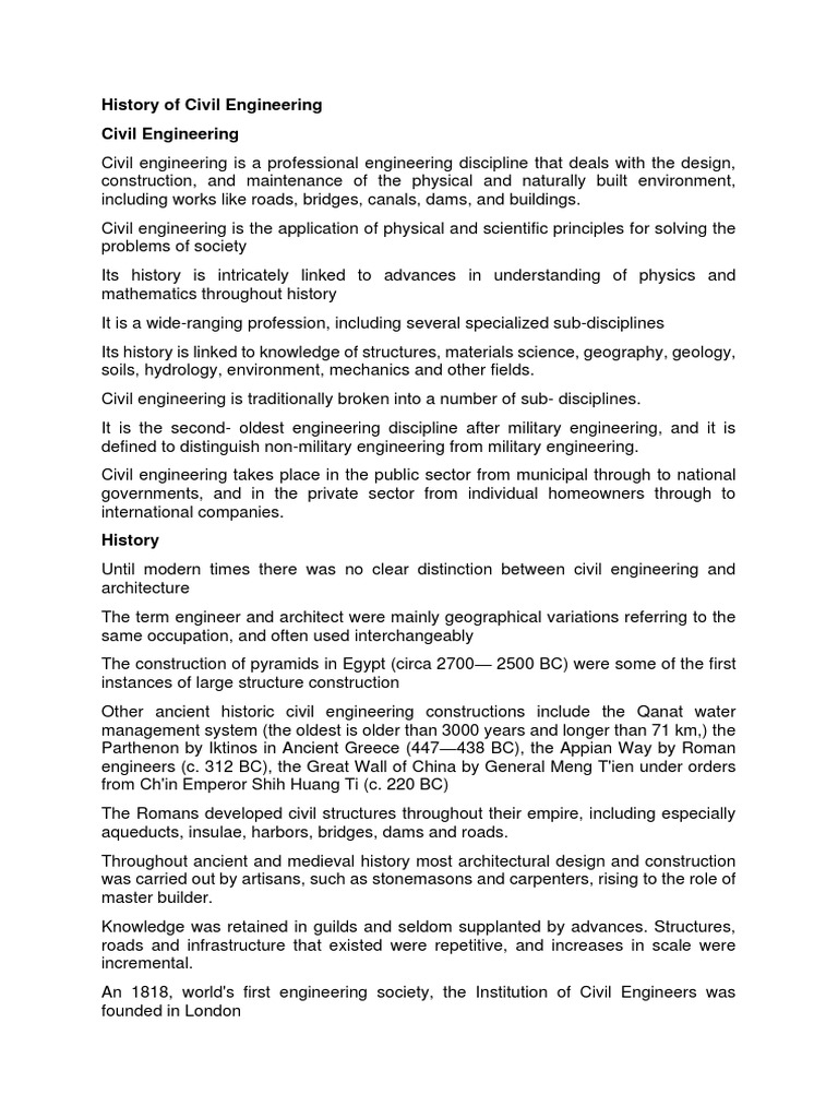 Civil Engineering Orientation Reviewer | PDF | Geotechnical Engineering ...