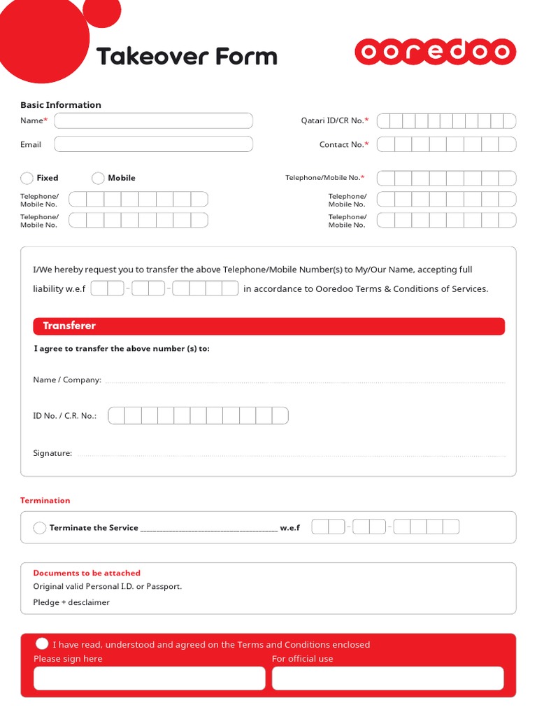 Takeover Form E Editable | PDF | Fee | Credit