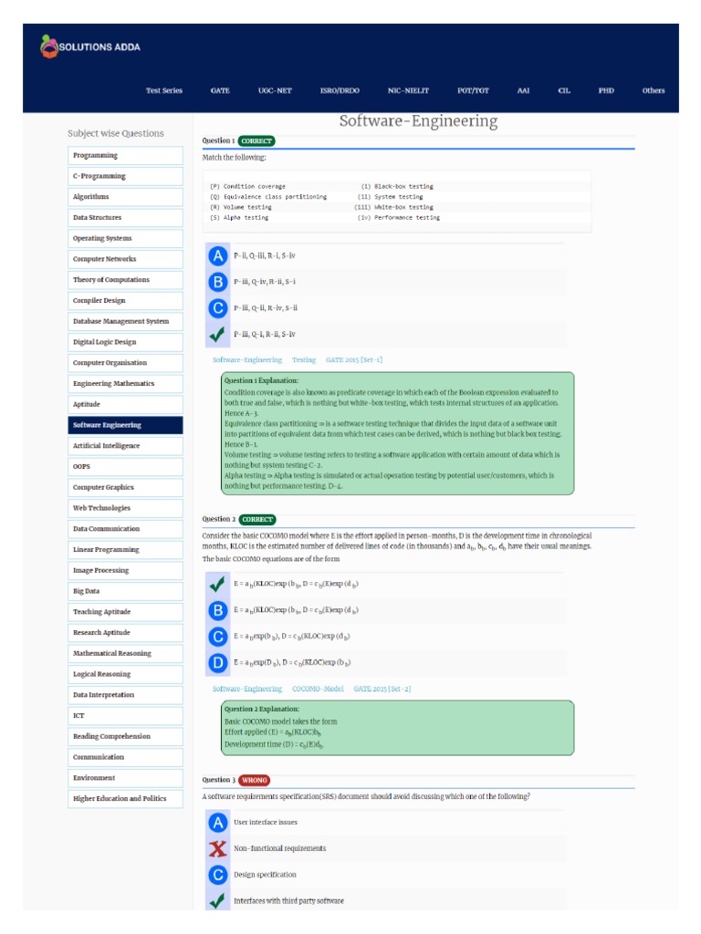 Software Engineering Objective - 1 | PDF