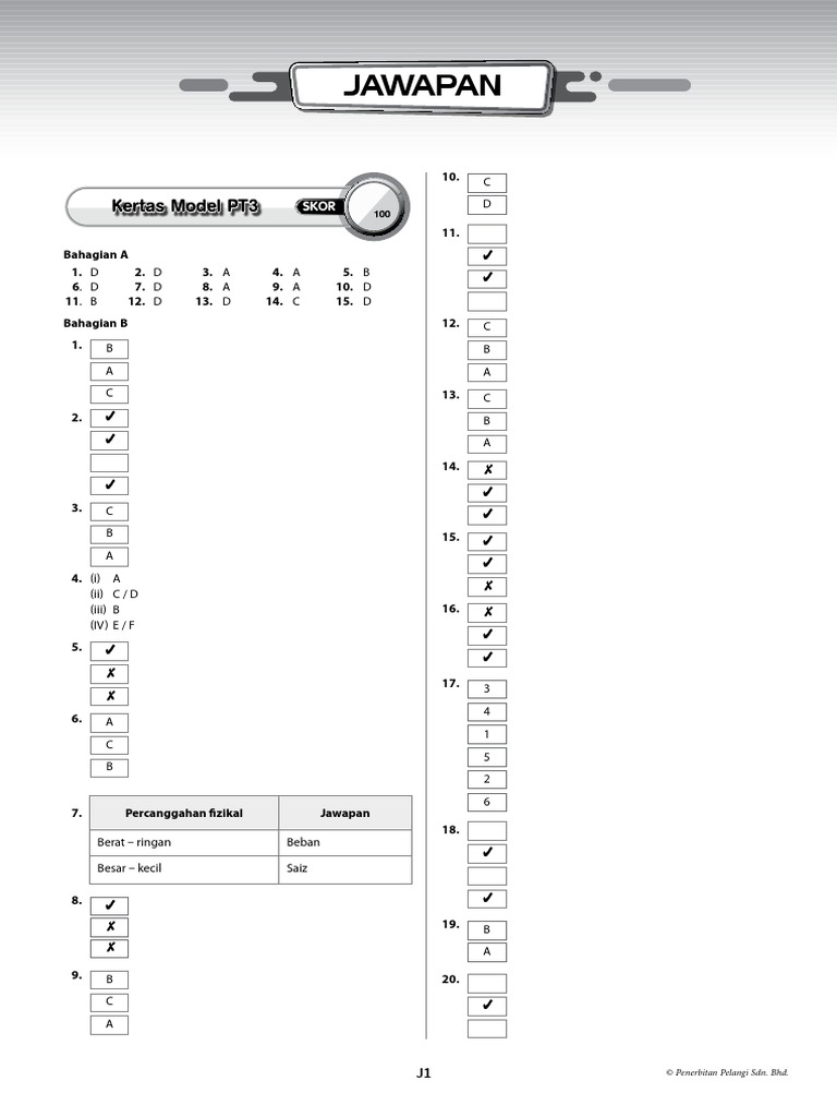 Kertas Model PT3 | PDF