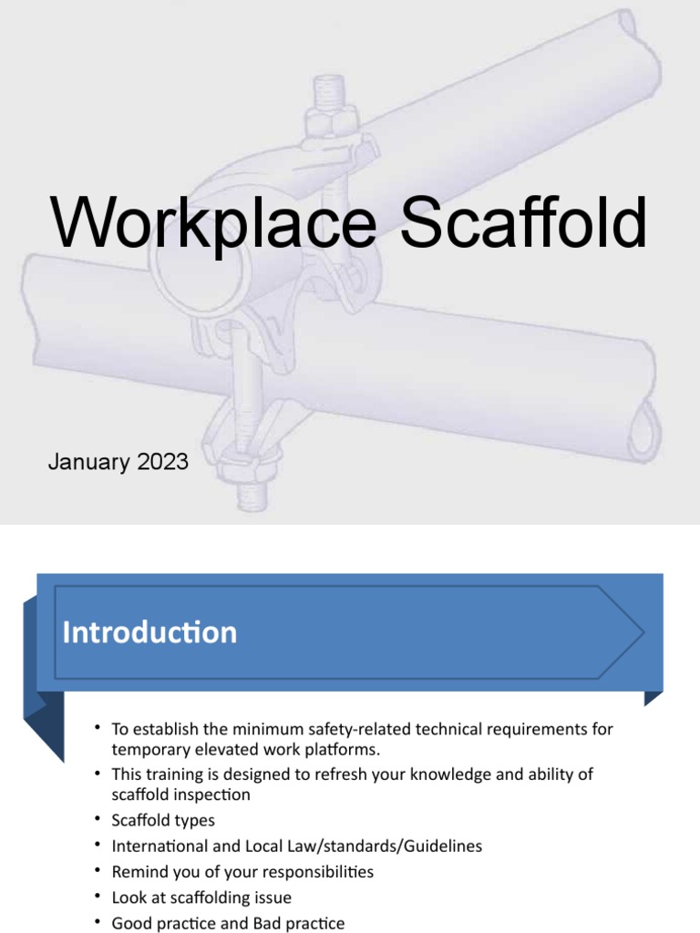 Scaffold Inspection and Safety Training | PDF | Computers | Technology ...