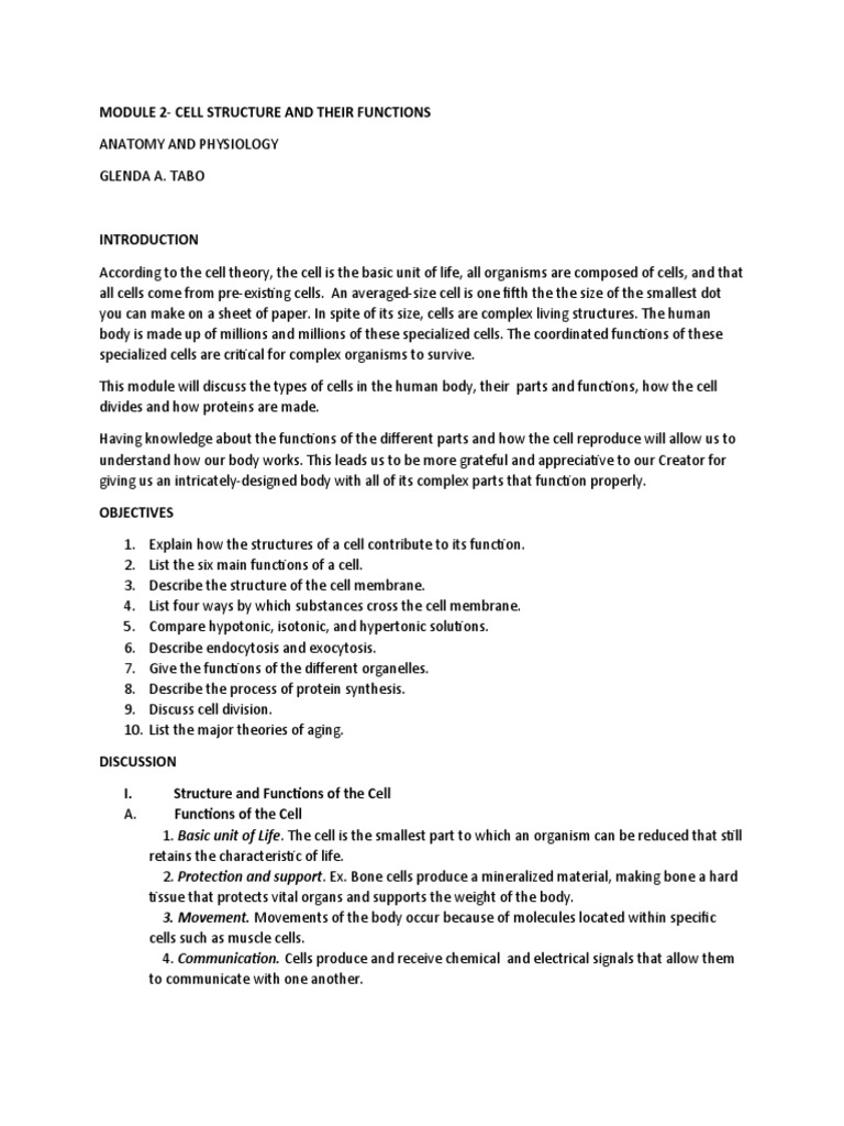 MODULE 2 Ana Physio | PDF