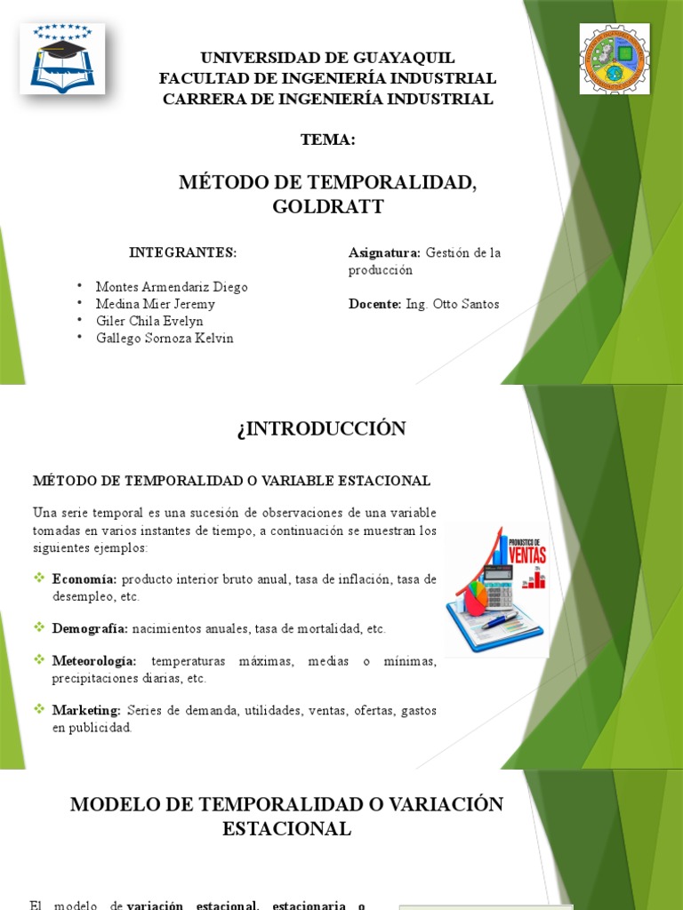 Método de Temporalidad en Pronósticos | PDF | Economias | Ciencias ...