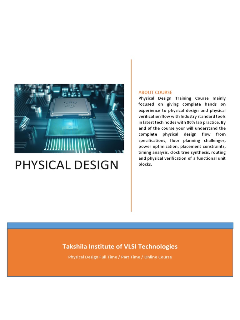 Physical Design Training Course Overview | PDF | Logic Synthesis ...