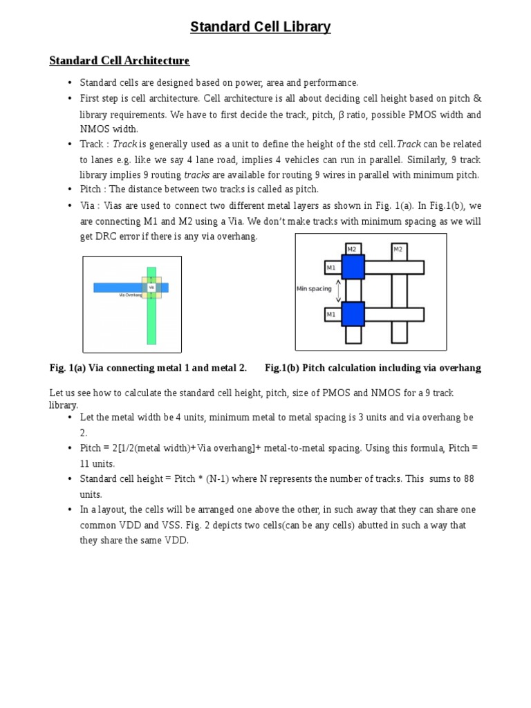Standard Cell Library Overview and Design | PDF | Logic Gate | Computing
