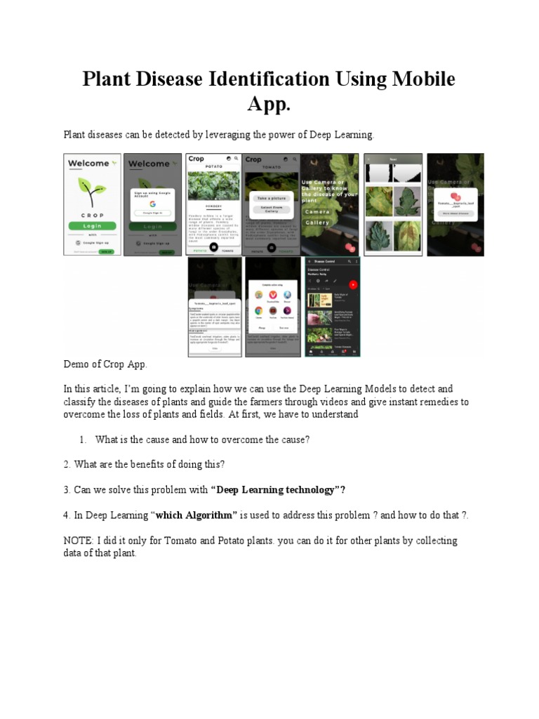 Plant Disease Identification | Download Free PDF | Artificial Neural ...