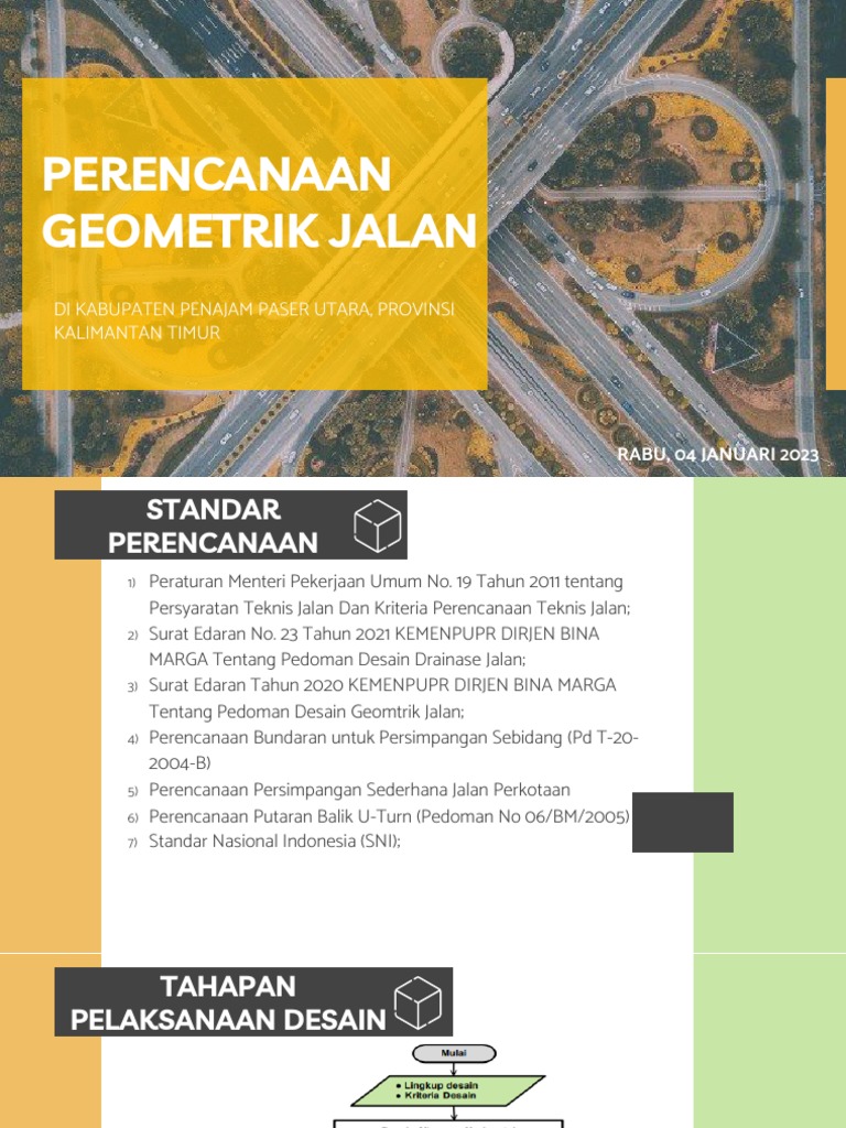 Perencanaan Geometrik Jalan di Penajam | PDF