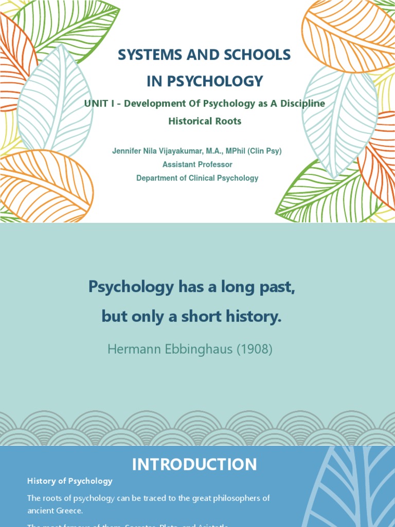 BSC - SSP - Unit 1 | PDF | Psychology | Experience