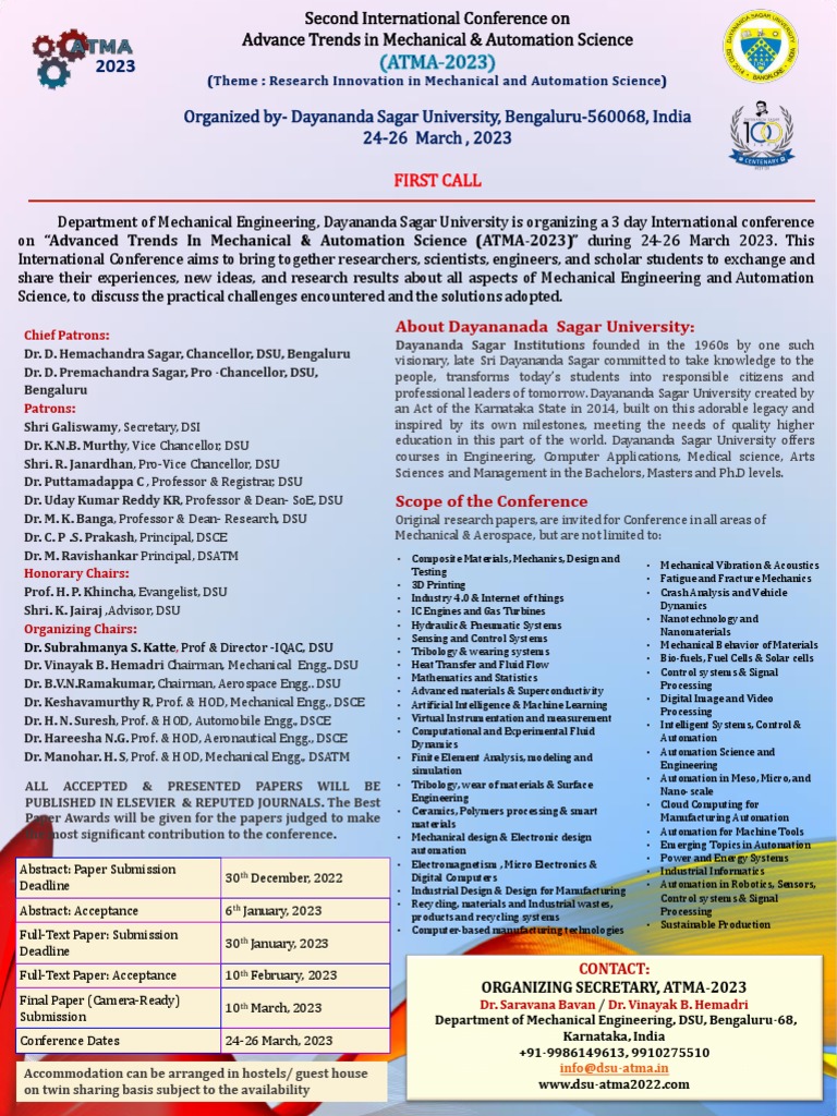 Atma-2023, Brochure | PDF