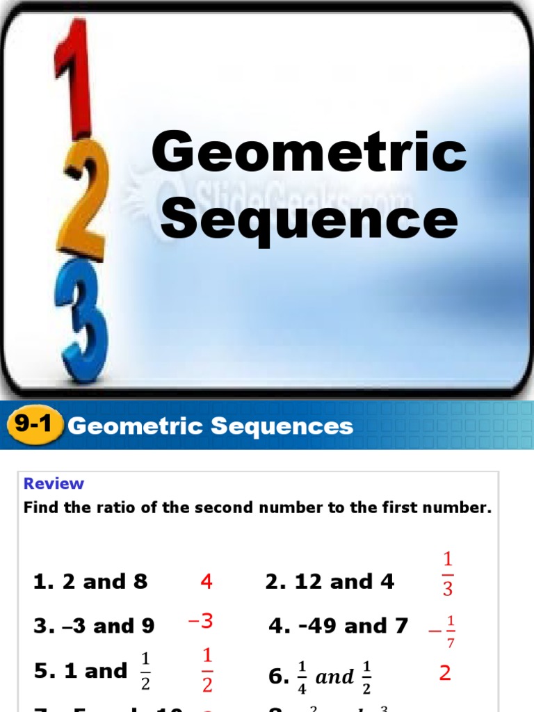 Geometric Sequences Overview | PDF | Sequence | Geometry