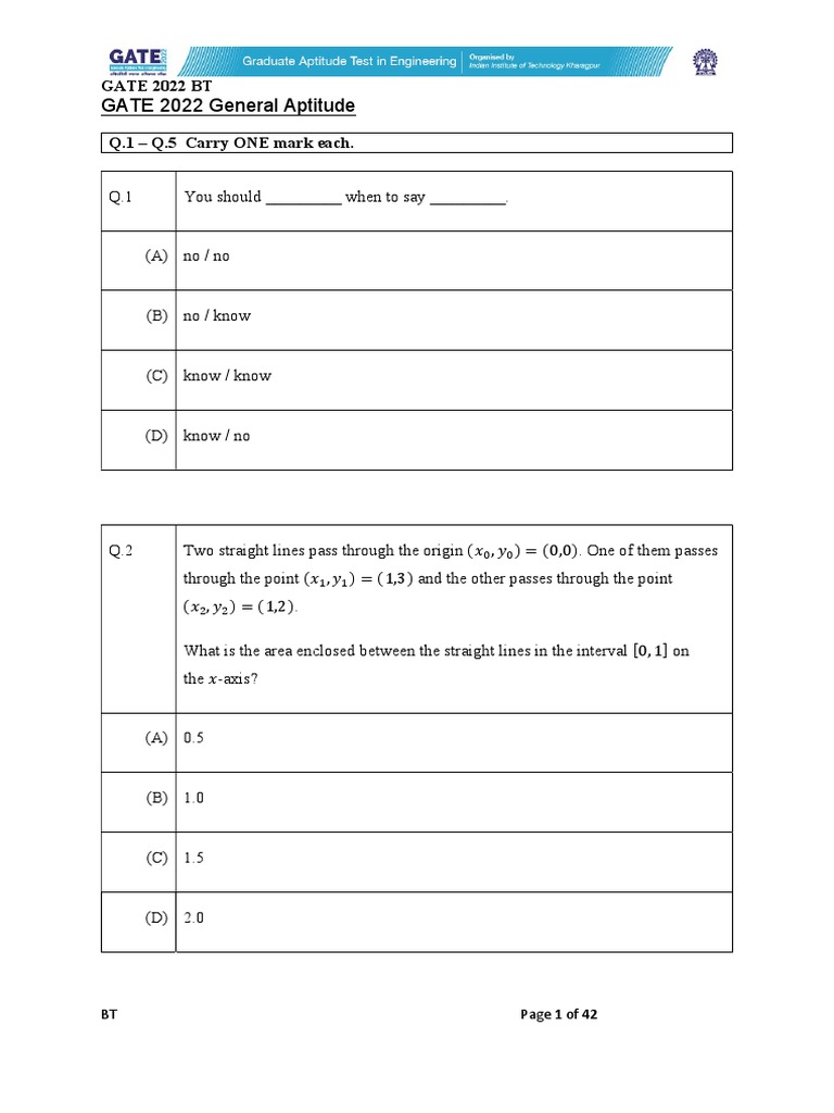 Bio Gate Exam | PDF | Operon | Gel Electrophoresis
