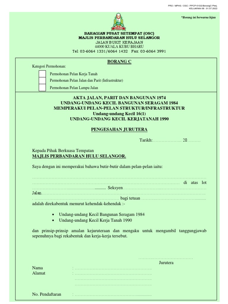 Borang C - 2022 | PDF