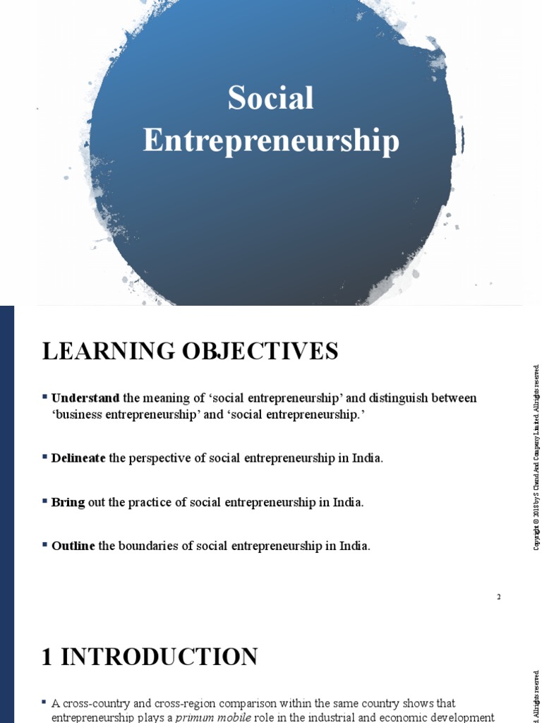 Social Entrepreneurship | PDF | Entrepreneurship | Social Entrepreneurship