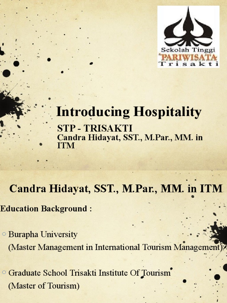 Overview of Hospitality Industry History | PDF | Empowerment | Menu