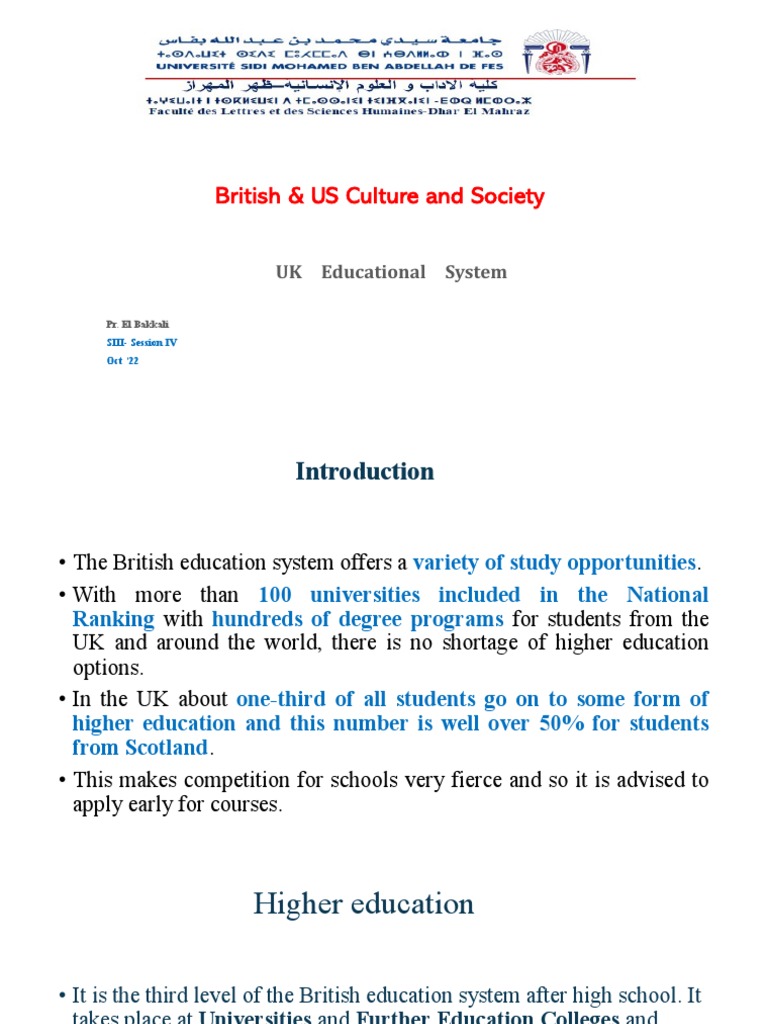 UK Educational System | PDF