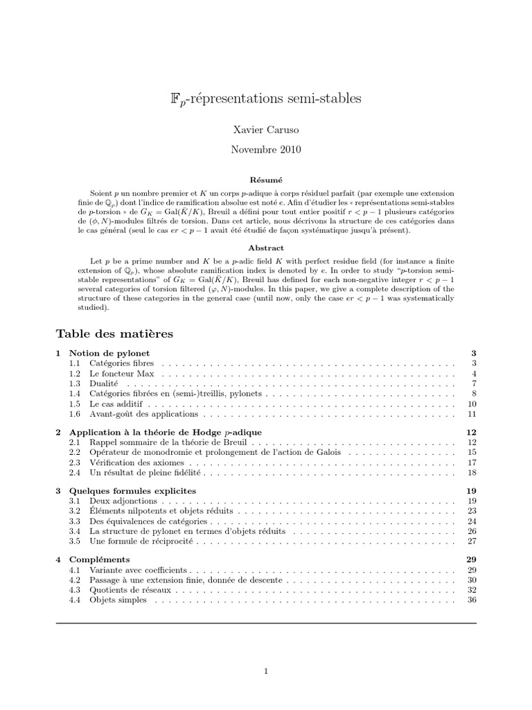 FP REPRESENTATIONS SEMI STABLES | PDF FP REPRESENTATIONS SEMI STABLES | PDF