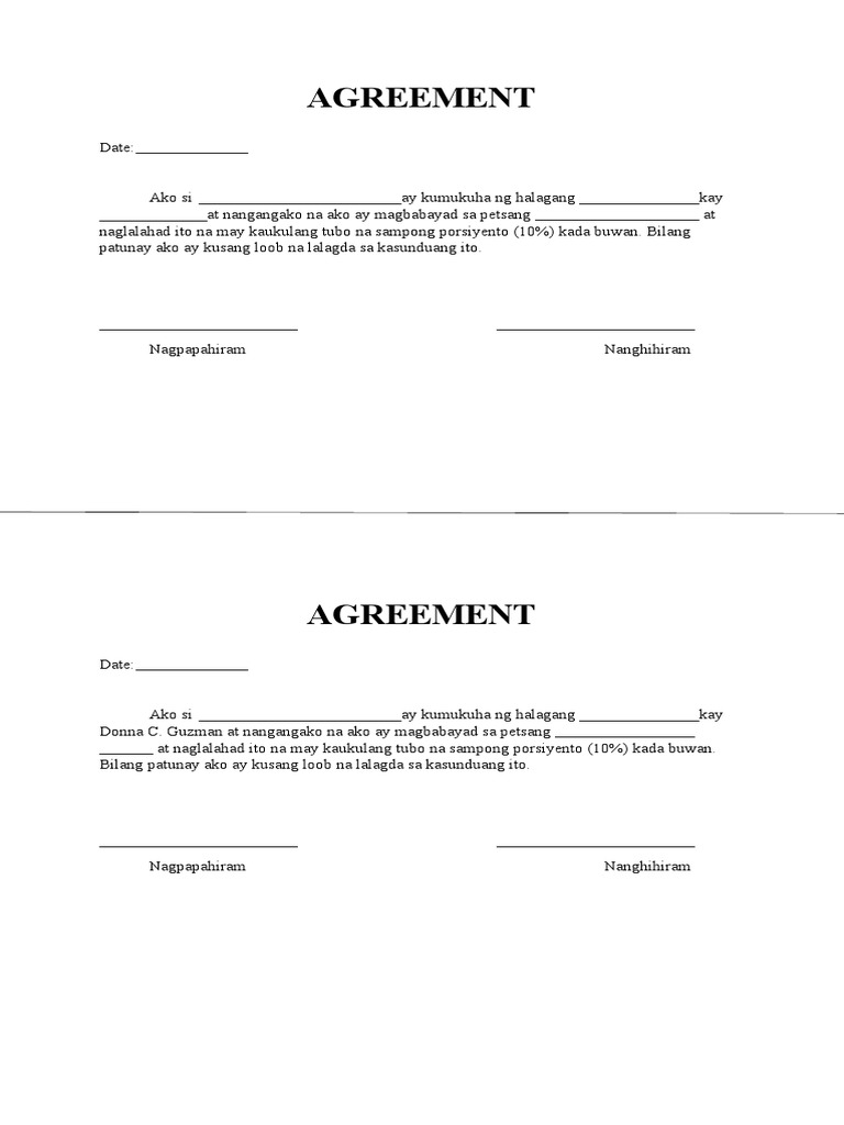 Agreement | PDF