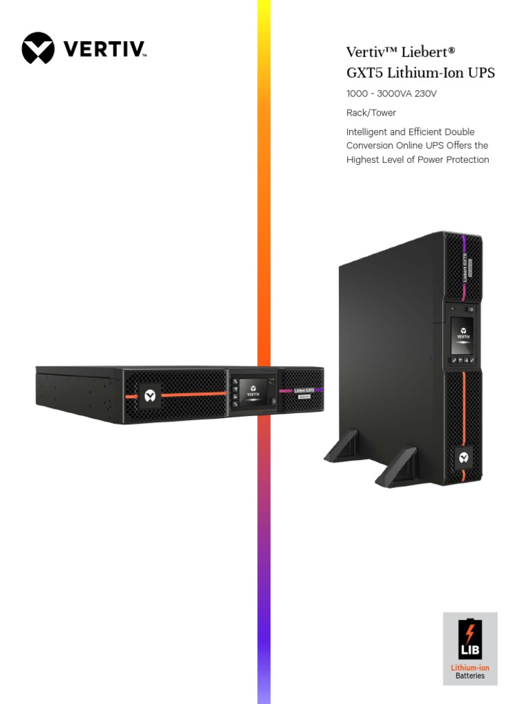 Vertiv Liebert gxt5 Li Ups 1 3kva BR en Emea SL 70951 Web 2 | PDF ...