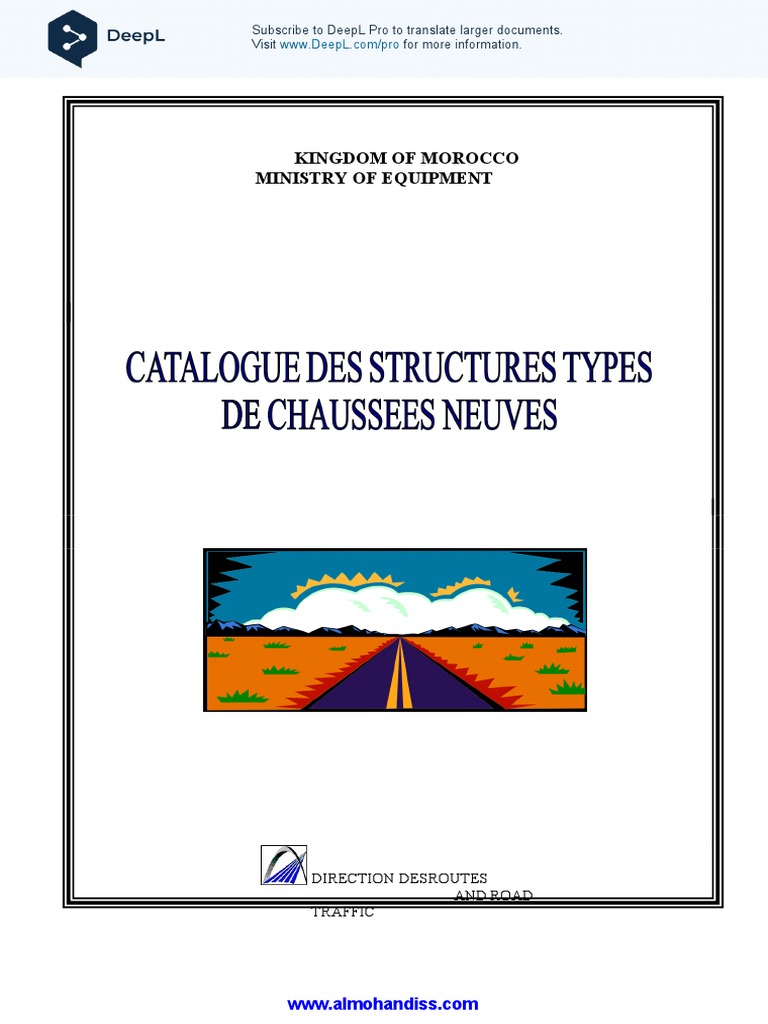 Catalogue Des Structures Types de Chaussées Neuves en | PDF | Road ...